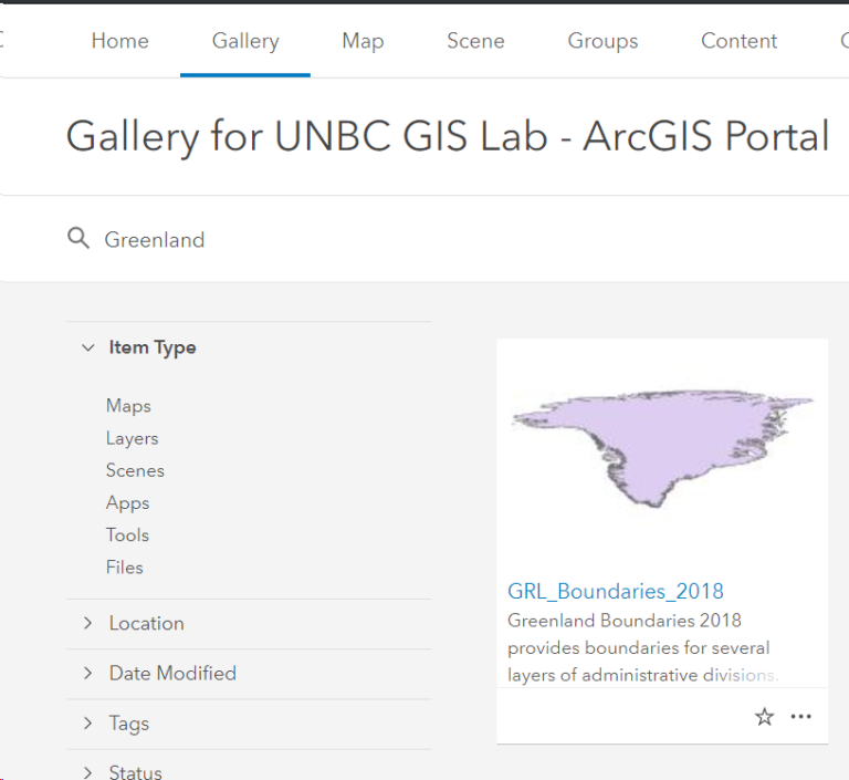 Access Datasets – UNBC GIS Lab